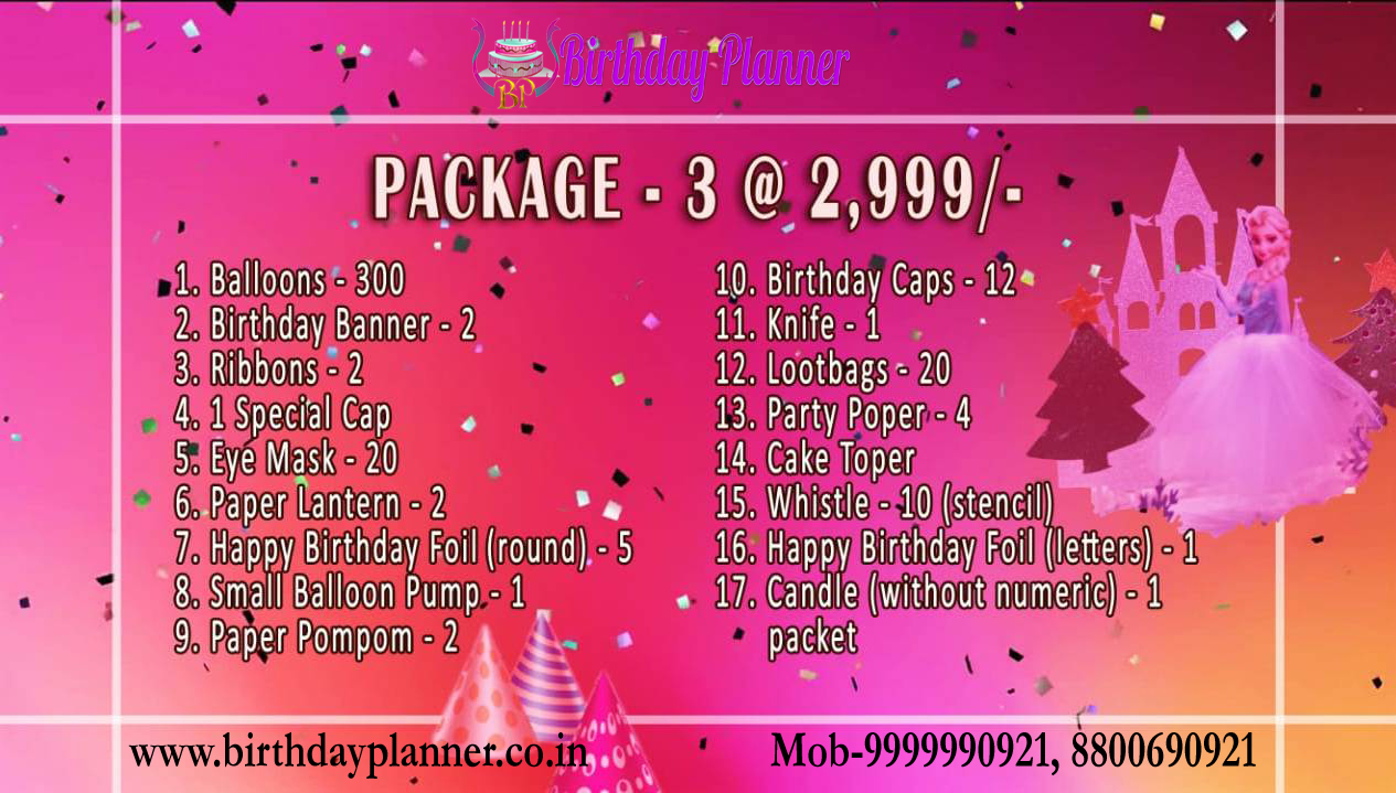 BIRHDAY PLANNER (Celebrate birthday with guaranteed entertainment)